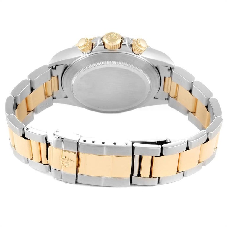 Rolex Daytona Steel Yellow Gold Inverted 6 Men's Watch 16523 Box Papers ...