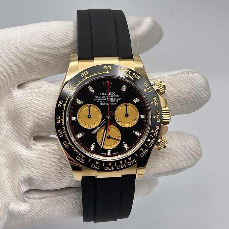 Rolex Daytona Yellow Gold Black and Gold Paul Newman Dial 116518LN For ...