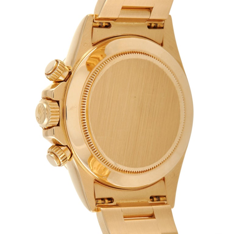Rolex Daytona Yellow Gold Diamond Set Watch 16568 at 1stDibs | 16568 ...