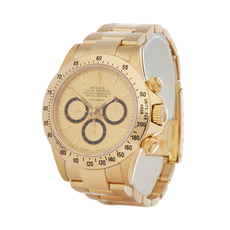 Rolex Daytona Zenith Inverted 6 Floating Cosmograph 200 Bezel Yellow ...