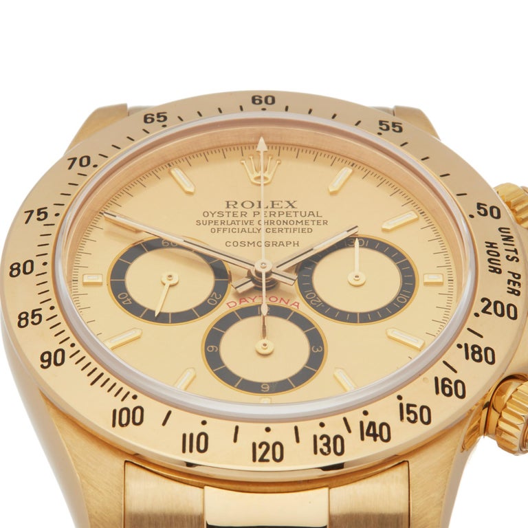 Rolex Daytona Zenith Inverted 6 Floating Cosmograph 200 Bezel Yellow ...