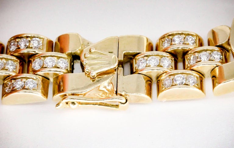 Rolex Diamond and Gold Link Necklace For Sale at 1stDibs | rolex ...