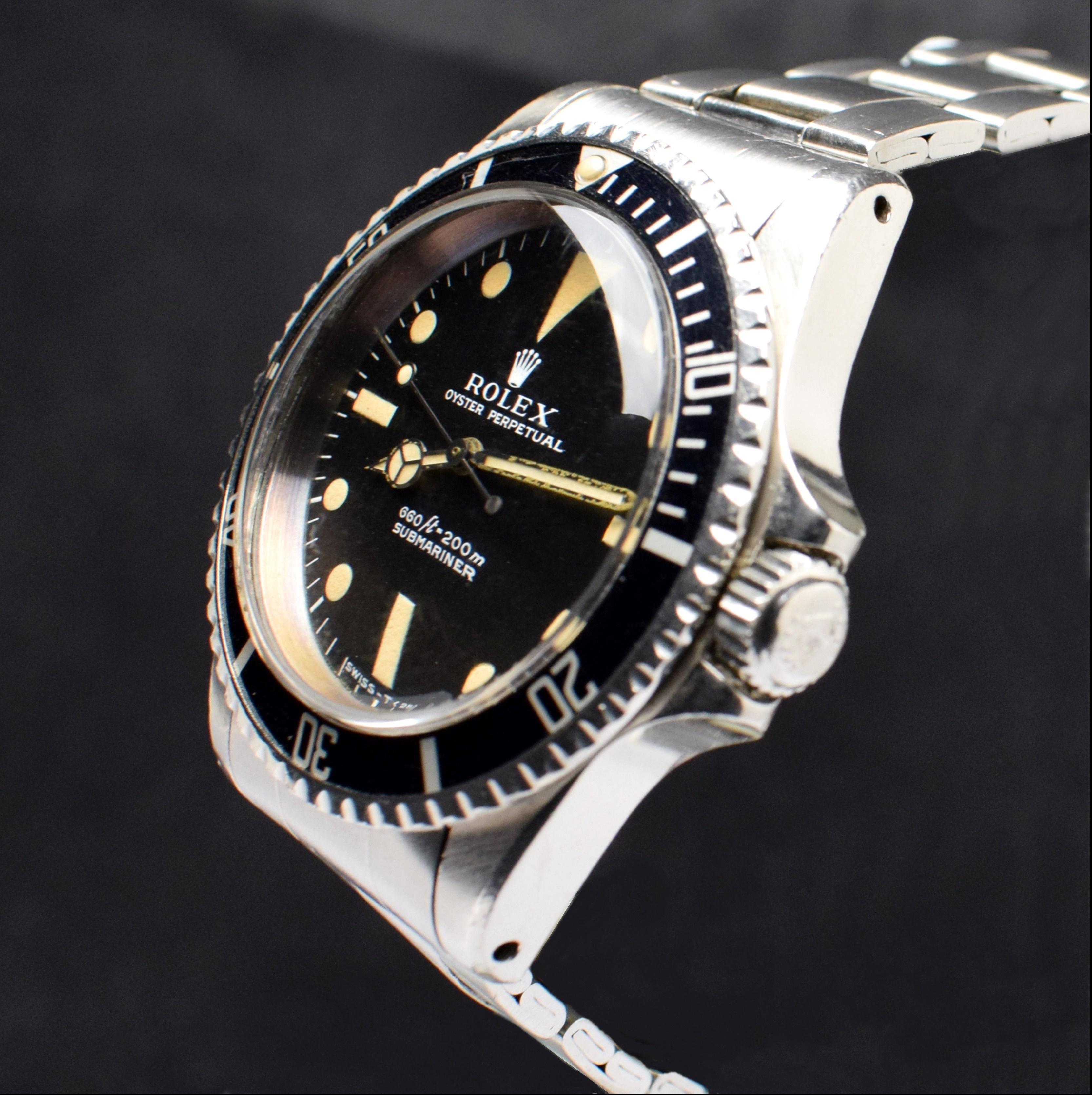 Rolex Early Submariner Matte Dial 5513 Steel Automatic Watch, 1968 For ...