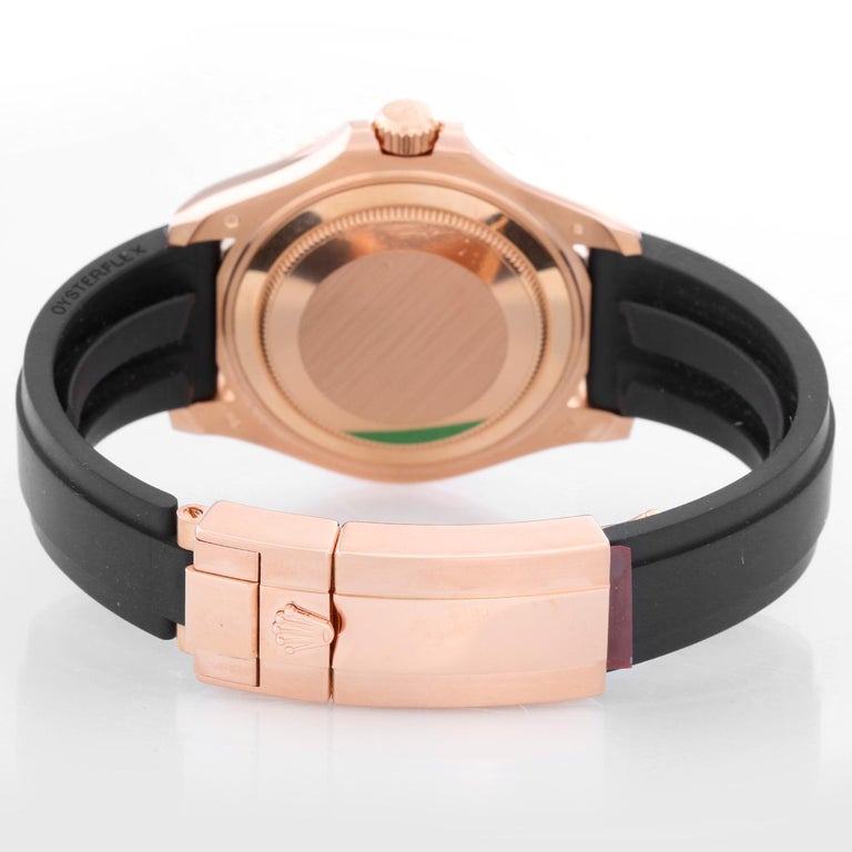 Rolex Yacht-Master 18k Everose Gold Men's Watch 268655 at 1stDibs