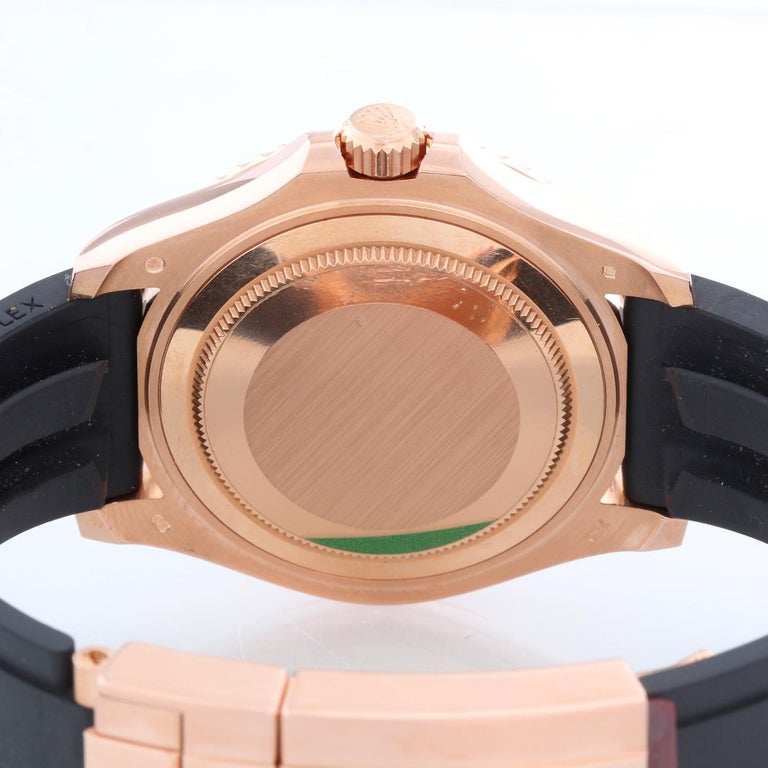 Rolex Yacht-Master 18k Everose Gold Men's Watch 268655 at 1stDibs
