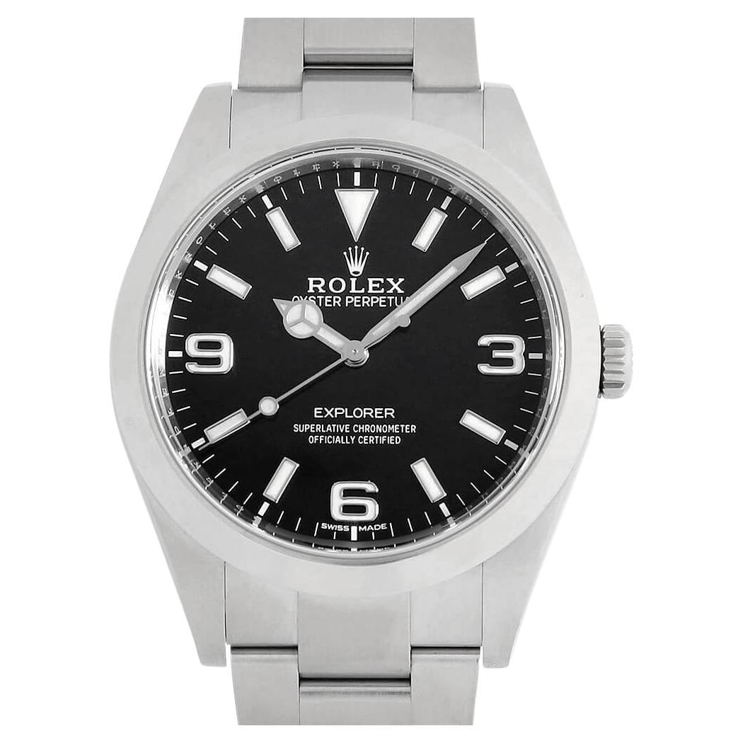Rolex Explorer 214270, White 369 Marks, Black Dial, Random Used Men's ...