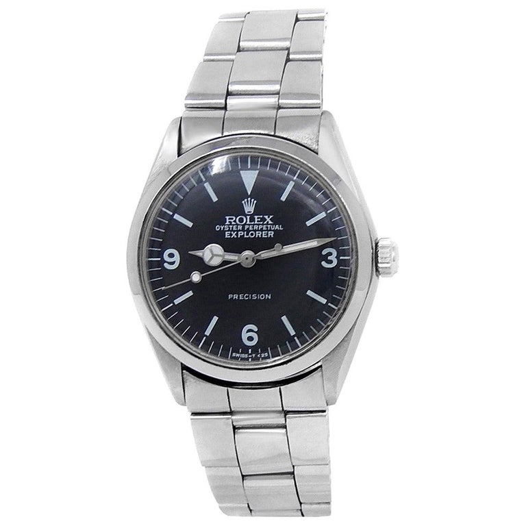 Rolex Explorer 5500, Black Dial, Certified and Warranty at 1stDibs