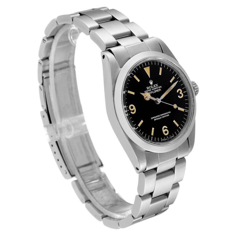 Rolex Explorer Automatic Steel Vintage Mens Watch 1016 For Sale at 1stDibs