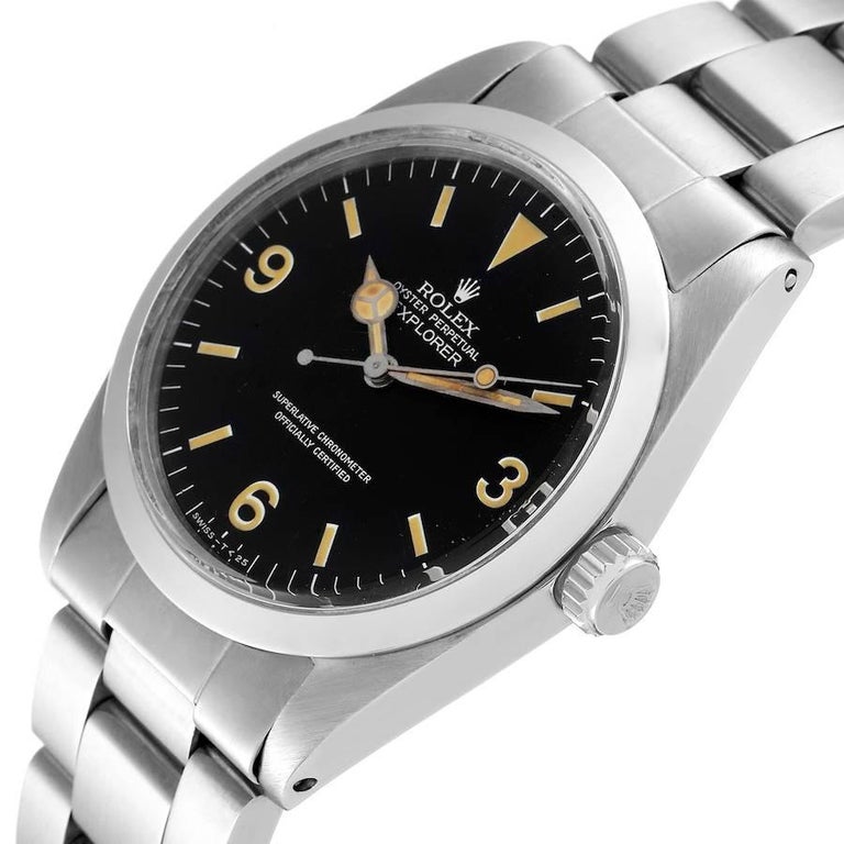 Rolex Explorer Automatic Steel Vintage Mens Watch 1016 For Sale at 1stDibs