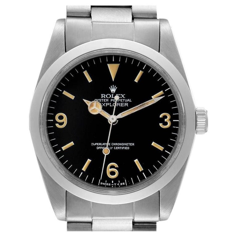 Rolex Explorer Automatic Steel Vintage Mens Watch 1016 For Sale at 1stDibs