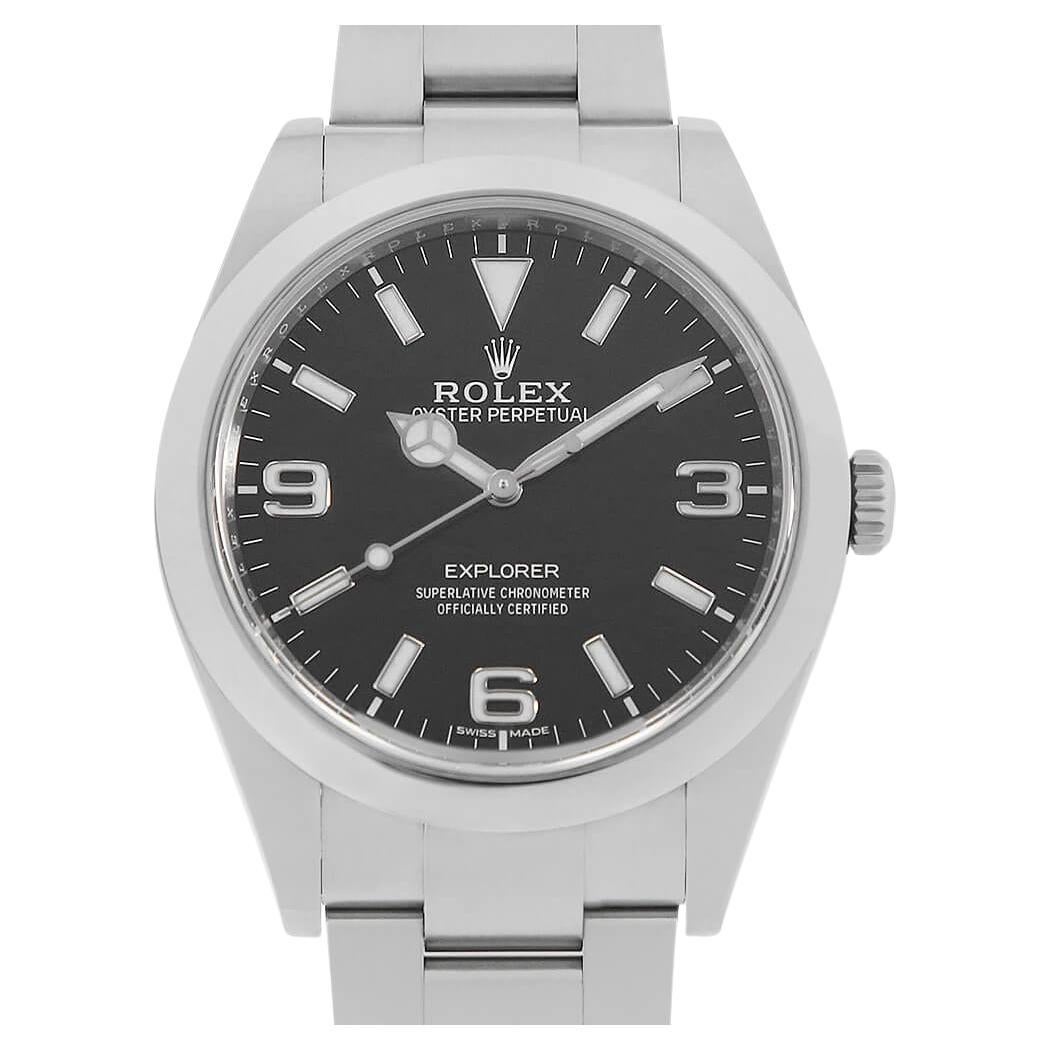 Rolex Explorer I 214270 White 369, Black Dial, Random No., Men's Used ...