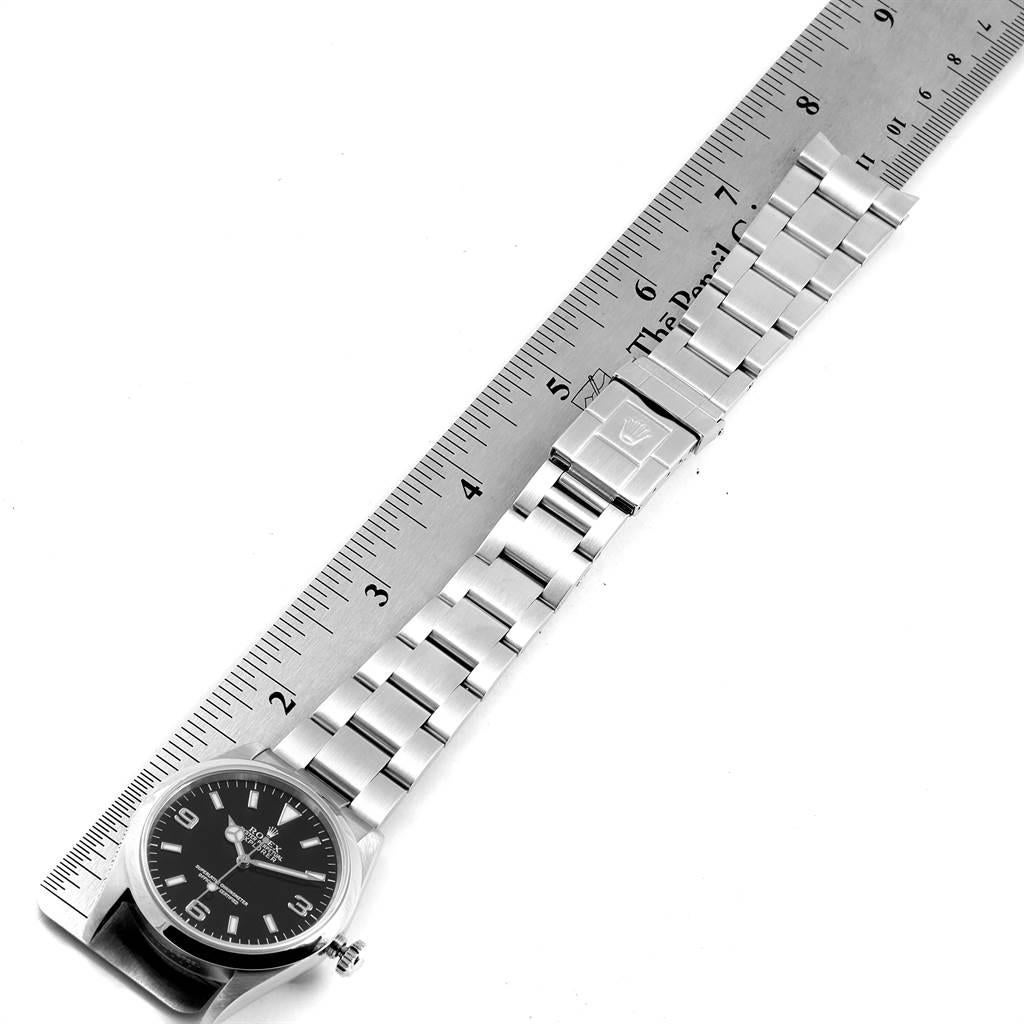 Rolex Explorer I 36 Black Dial Oyster Bracelet Steel Men’s Watch 114270 ...