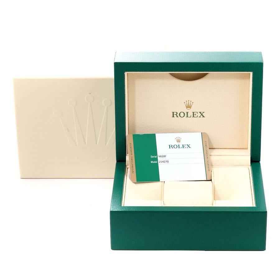 Rolex Explorer I 39mm Black Dial Steel Mens Watch 214270 Box Card For ...