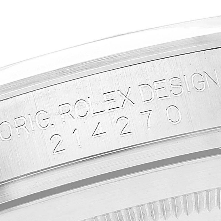 Rolex Explorer I Black Dial Steel Mens Watch 214270 at 1stDibs