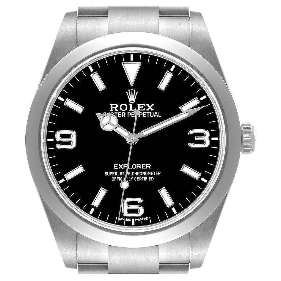 Rolex Explorer Men's Stainless Steel Watch 214270 at 1stDibs