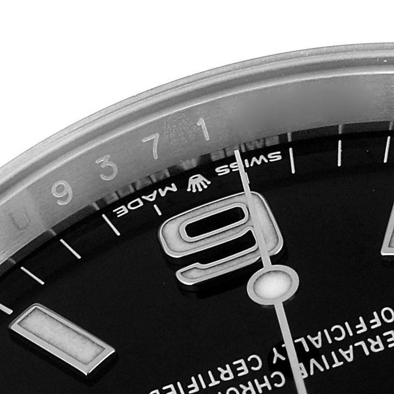 Rolex Explorer I Black Dial Stainless Steel Mens Watch 124270 Box Card ...