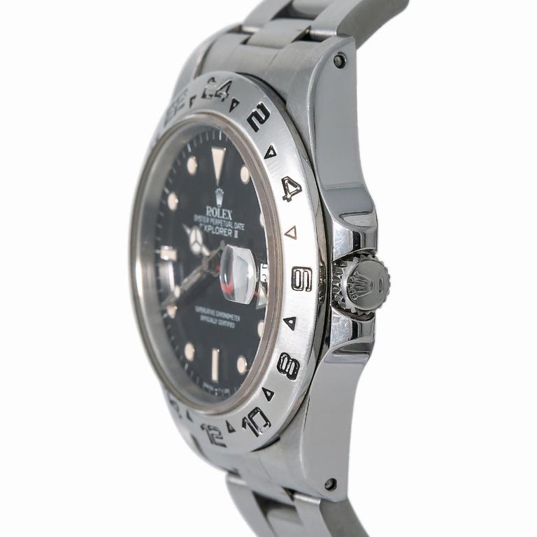 Rolex Explorer II 16550, Certified and Warranty For Sale at 1stDibs