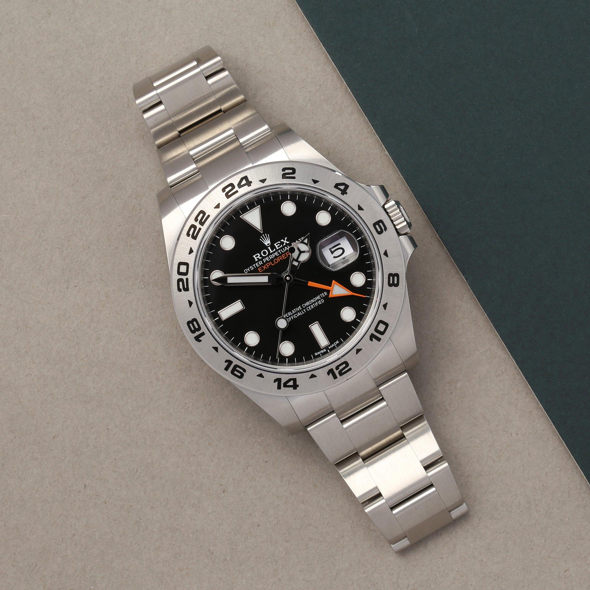 Rolex Explorer II 216570 Men's Stainless Steel Watch at 1stDibs