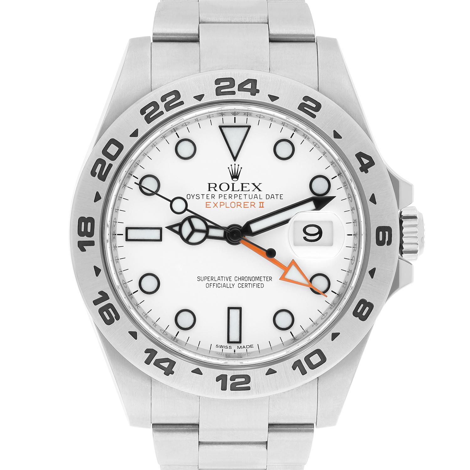 Rolex Explorer II 216570 White Dial Stainless Steel Mens Watch For Sale ...