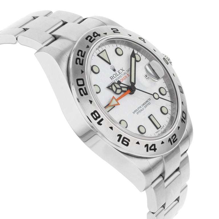 Rolex Explorer II 216570 WSO White Dial Date Steel Automatic Men's ...