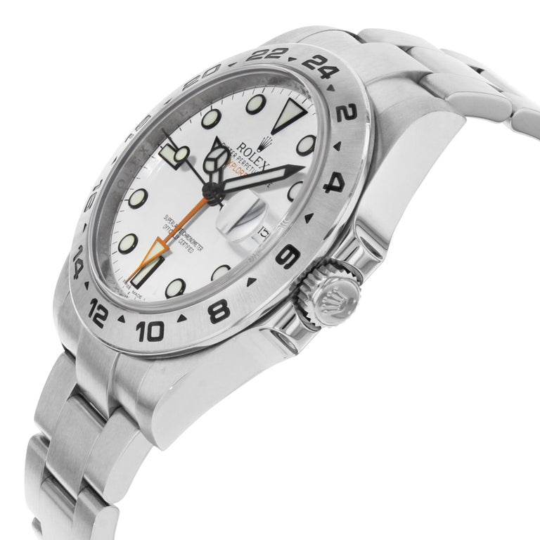Rolex Explorer II 216570 WSO White Dial Date Steel Automatic Men's ...