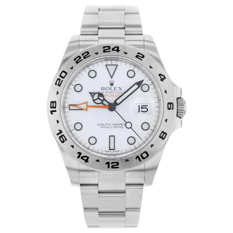 Rolex Explorer II 216570 WSO White Dial Date Steel Automatic Men's ...