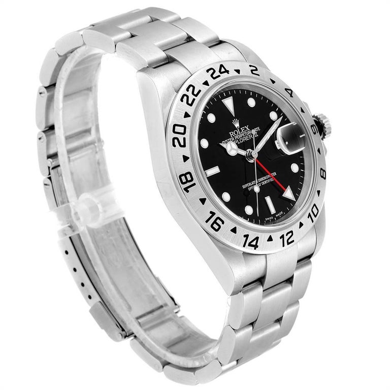 Rolex Explorer II 40 Black Dial Red Hand Automatic Men’s Watch 16570 at ...