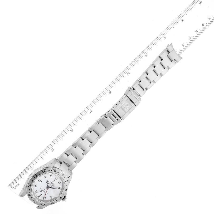 Rolex Explorer II 40mm Polar White Dial Steel Mens Watch 16570 Box ...