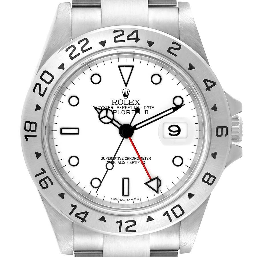 Rolex Steel Jubilee Band Explorer II 16570 Teal Dial Wristwatch at ...