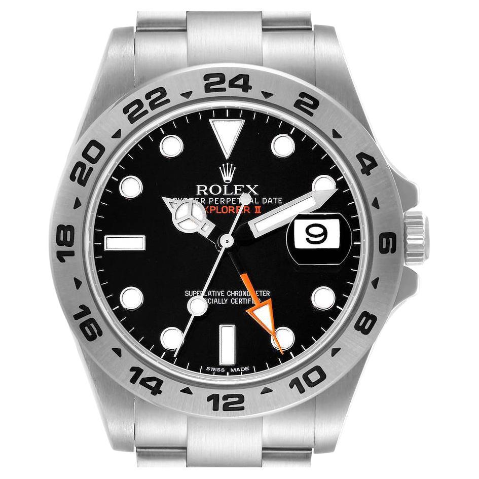 Rolex Explorer II 42 Orange Hand Steel Men's Watch 216570 Box Card For ...