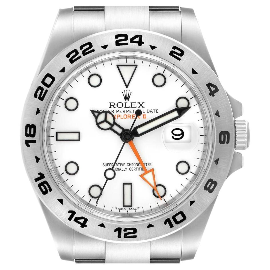 Rolex Explorer II 216570 WSO White Index Stainless Steel Automatic Men ...