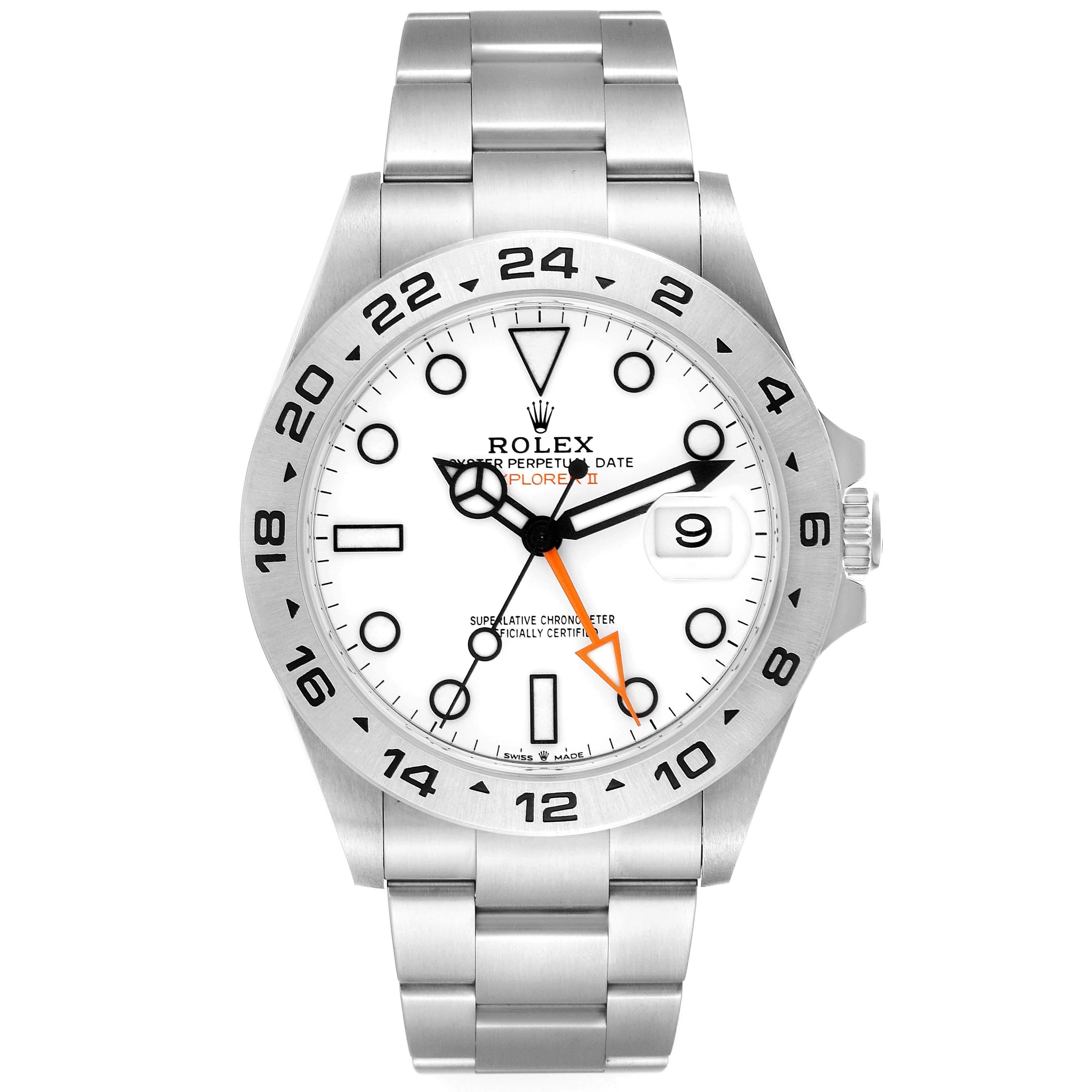 Rolex Explorer II 42mm Polar White Dial Steel Mens Watch 226570 Box ...