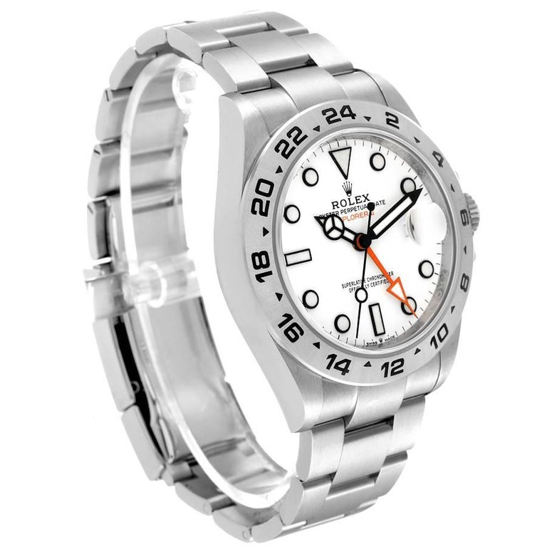 Rolex Explorer II Polar White Dial Steel Mens Watch 226570 Box Card For ...