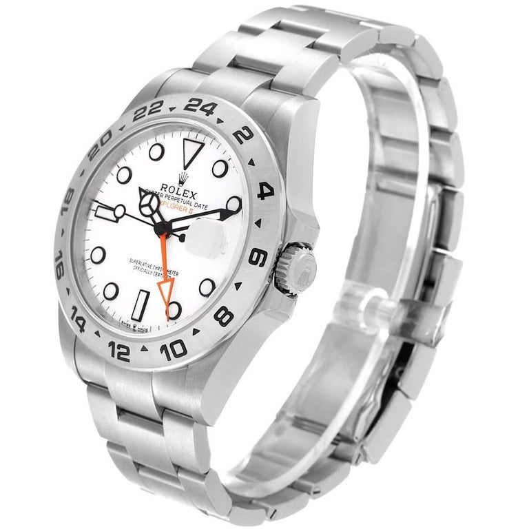 Rolex Explorer II Polar White Dial Steel Mens Watch 226570 Box Card For ...