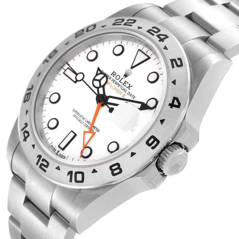 Rolex Explorer II Polar White Dial Steel Mens Watch 226570 Box Card For ...