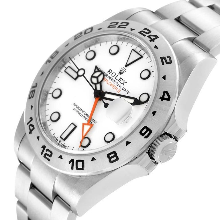 Rolex Explorer II Polar White Dial Steel Mens Watch 226570 Box Card For ...