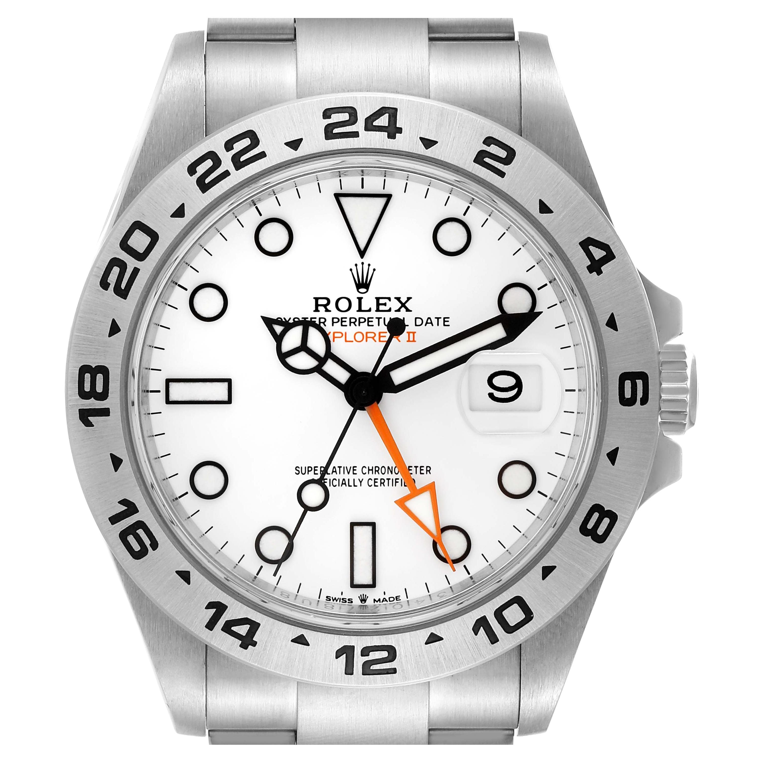 Rolex Explorer II 42mm Polar White Dial Steel Mens Watch 226570 For ...