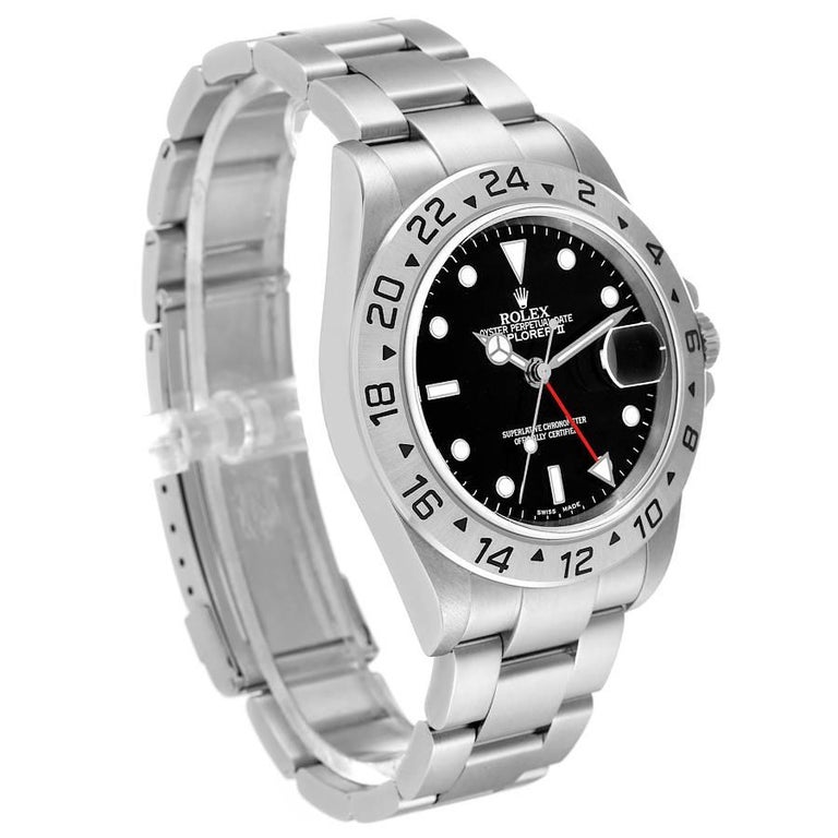 Rolex Explorer II Cadran noir Acier Automatique Montre Homme 16570 ...
