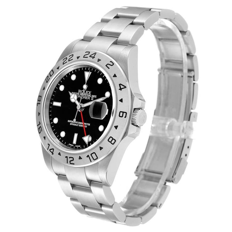 Rolex Explorer II Cadran noir Acier Automatique Montre Homme 16570 ...