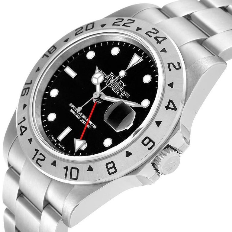 Rolex Explorer II Cadran noir Acier Automatique Montre Homme 16570 ...
