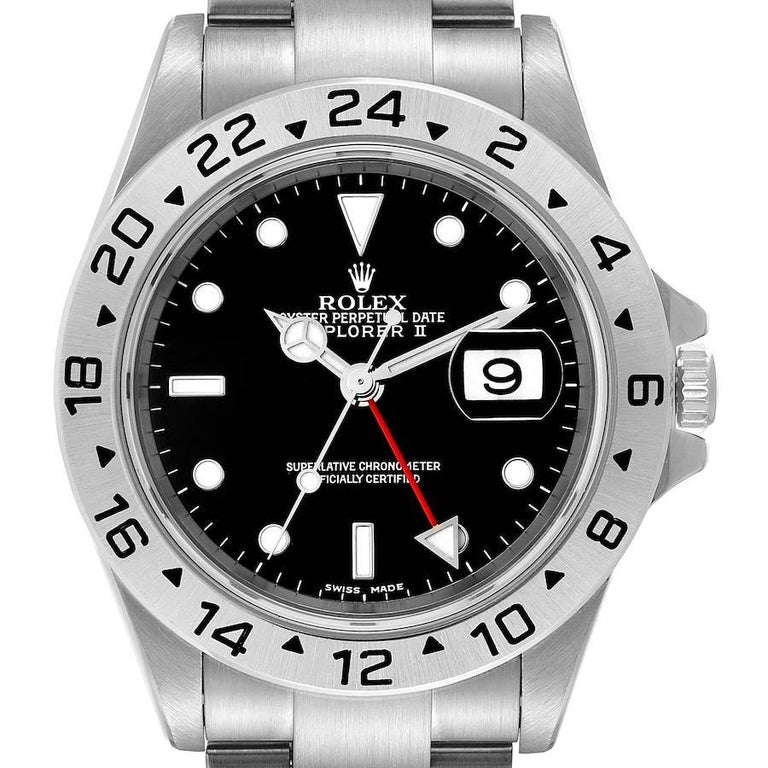 Rolex Explorer II Cadran noir Acier Automatique Montre Homme 16570 ...