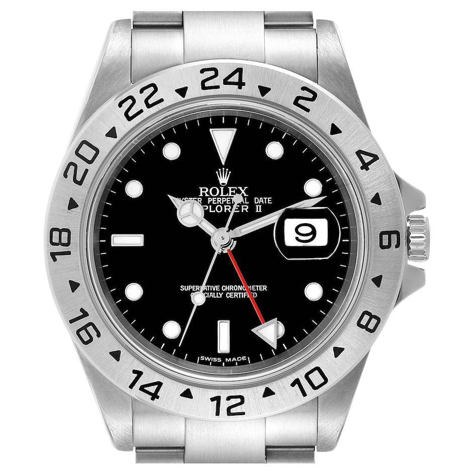 Rolex Explorer II Black Dial Automatic Steel Men's Watch 16570 For Sale ...