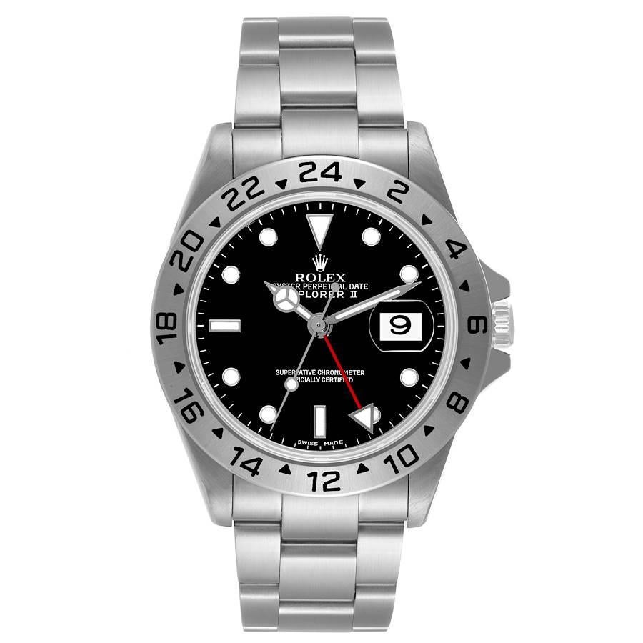 Rolex Explorer II Black Dial Steel Mens Watch 16570 Box Papers at 1stDibs | explorer 2, 16570 rolex