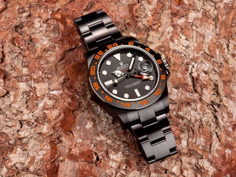 Rolex Explorer II Black PVD/DLC Coated Stainless Steel Watch For Sale ...