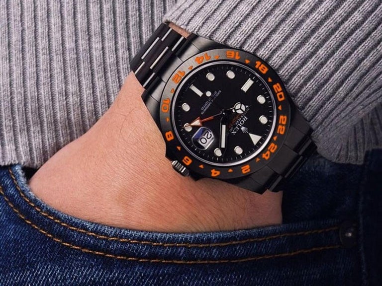 Rolex Explorer II Black PVD/DLC Coated Stainless Steel Watch For Sale ...