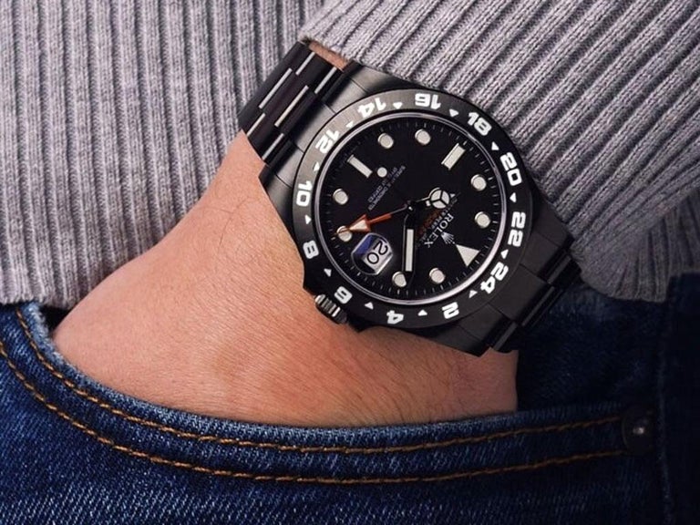 Rolex Explorer II Black PVD/DLC Coated Stainless Steel Watch For Sale ...