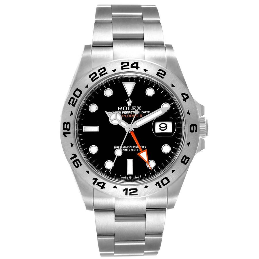 Rolex Explorer II GMT Black Dial Steel Mens Watch 226570 Box Papers For ...