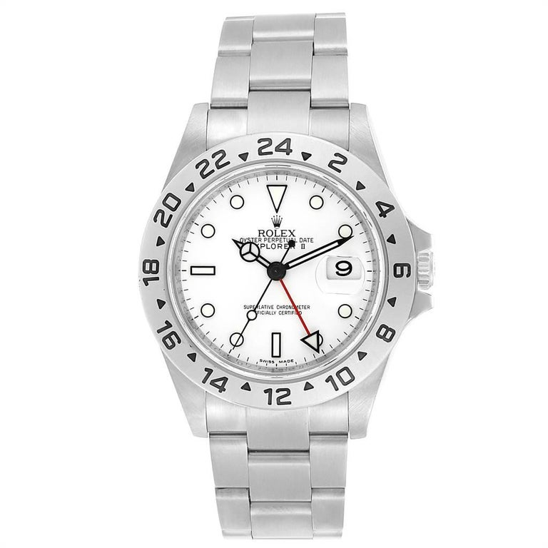 Rolex Explorer II Red Hand Parachrom Hairspring Men's Watch 16570 For ...