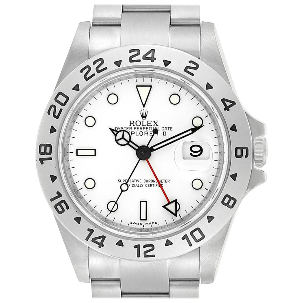 Rolex Explorer II Red Hand Parachrom Hairspring Men's Watch 16570 For ...