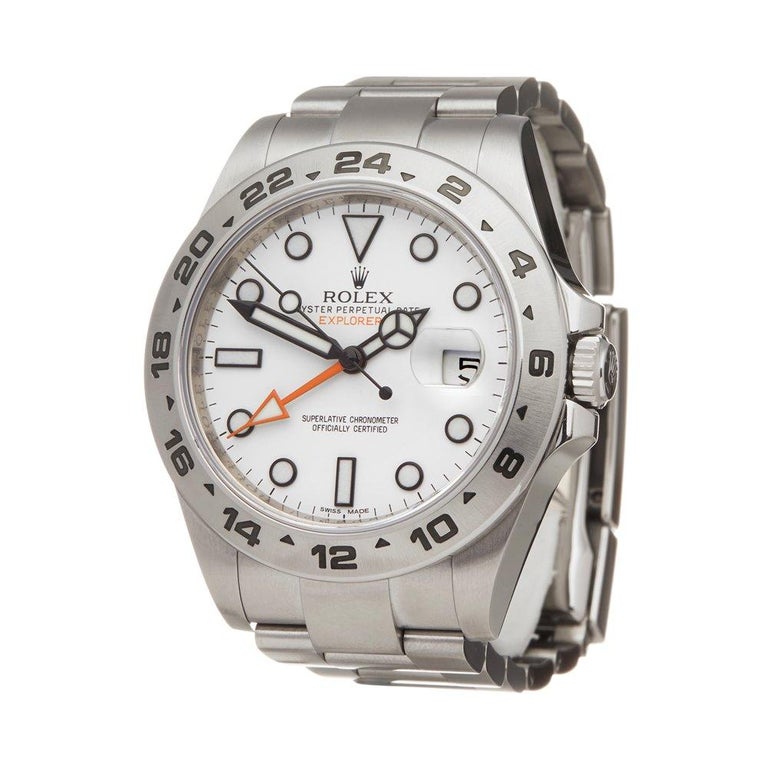 Rolex Explorer II Stainless Steel 216570 Wristwatch at 1stDibs